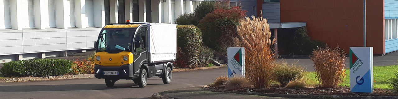 Electric utility trucks built for universities environment and needs
